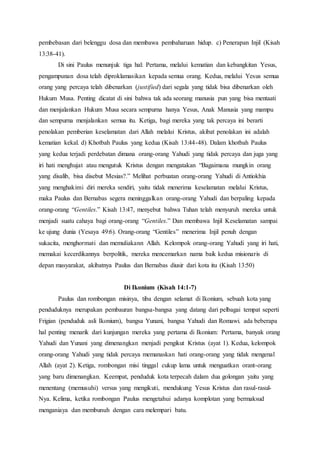 Tokoh Rasul Paulus | DOCX