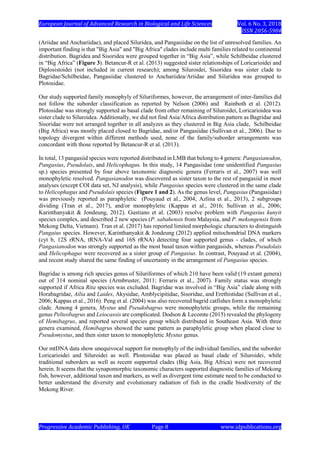 Paper to Upload, MOLECULAR PHYLOGENY OF CATFISHES.pdf | Fish and Aquariums | Pets