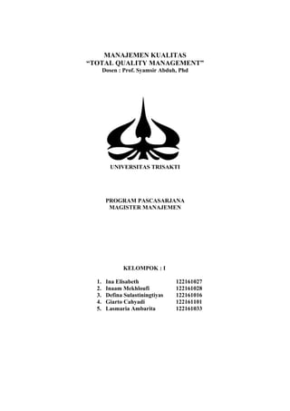 TQM Paper-kel.1_MM Trisakti (prof. syamsir abduh) | DOC
