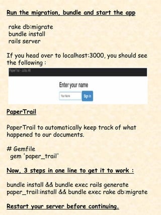 Paper trail gem | PDF