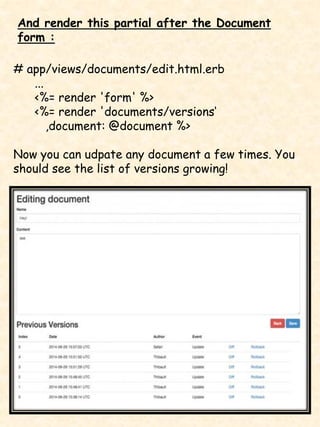 Paper trail gem | PDF