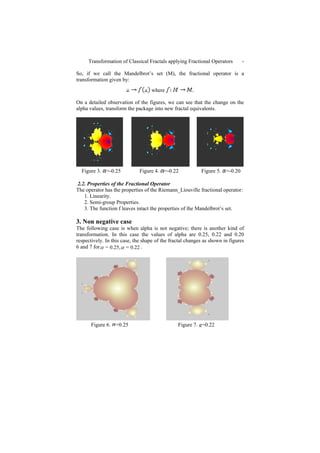 Transformation of Classical Fractals applying Fractional Operators | PDF