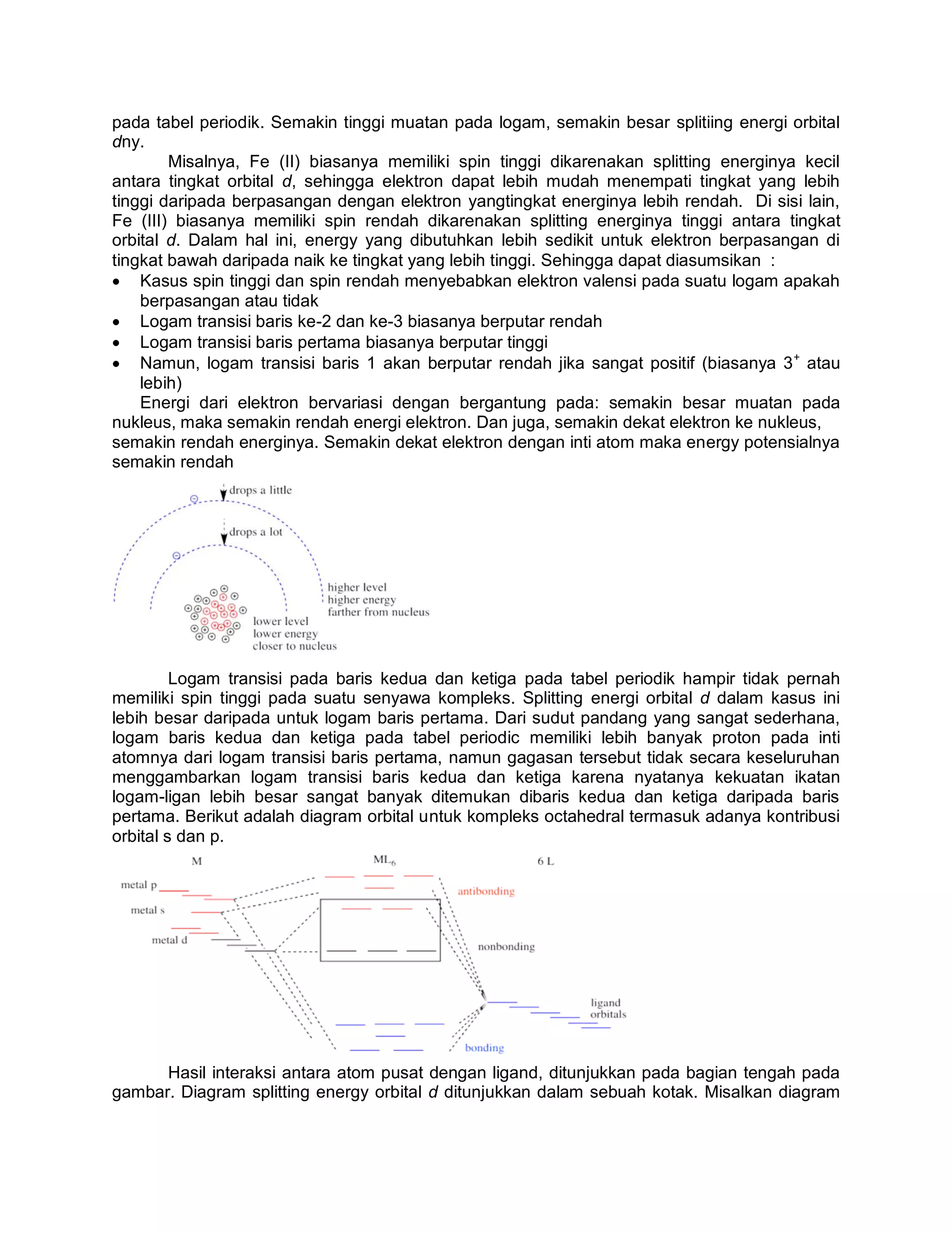 Teori Orbital Molekul dan Ligan Field Theory | PDF