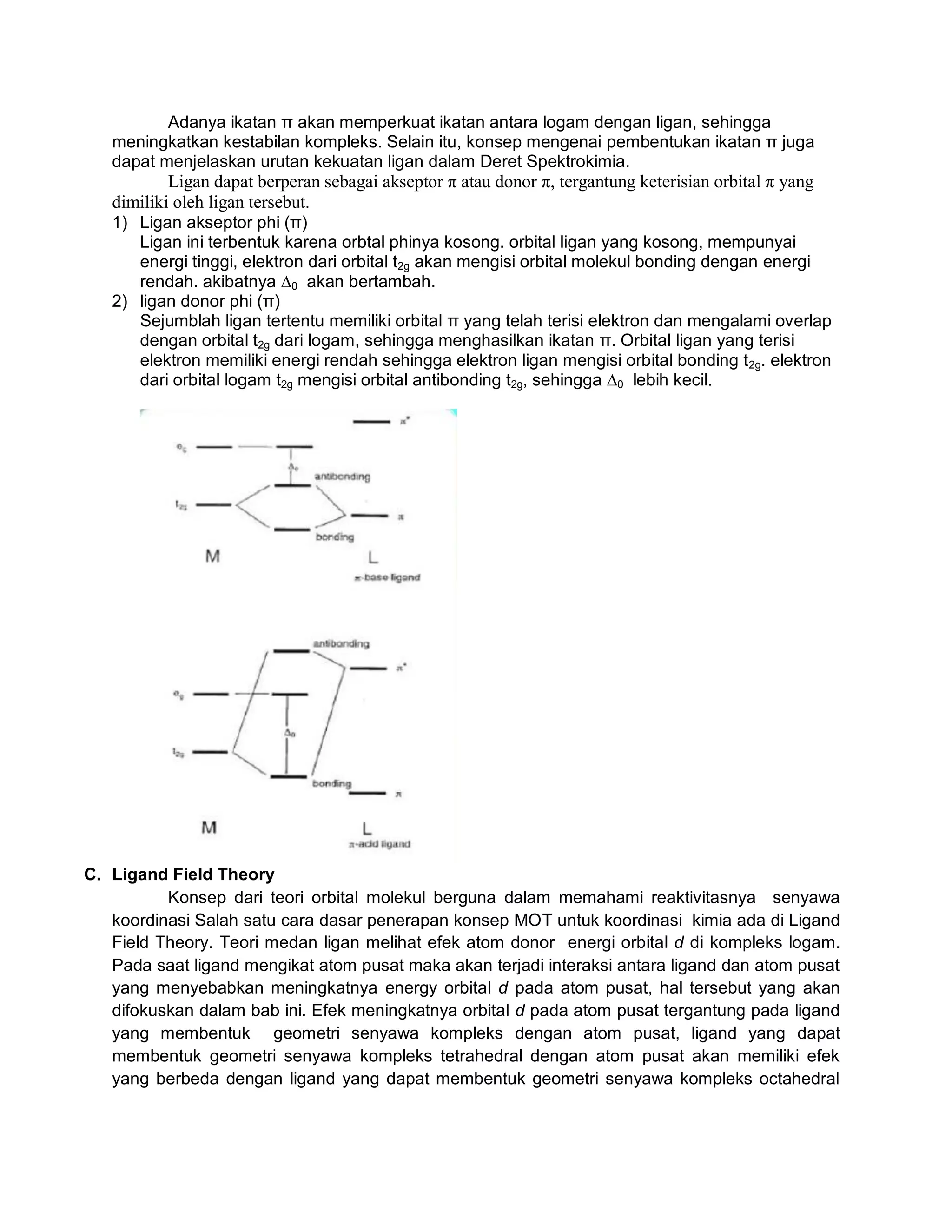 Teori Orbital Molekul dan Ligan Field Theory | PDF