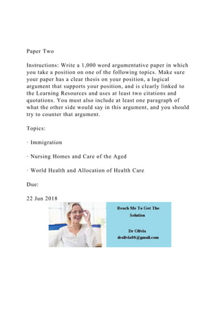 Paper TwoInstructions Write a 1,000 word argumentative pape.docx