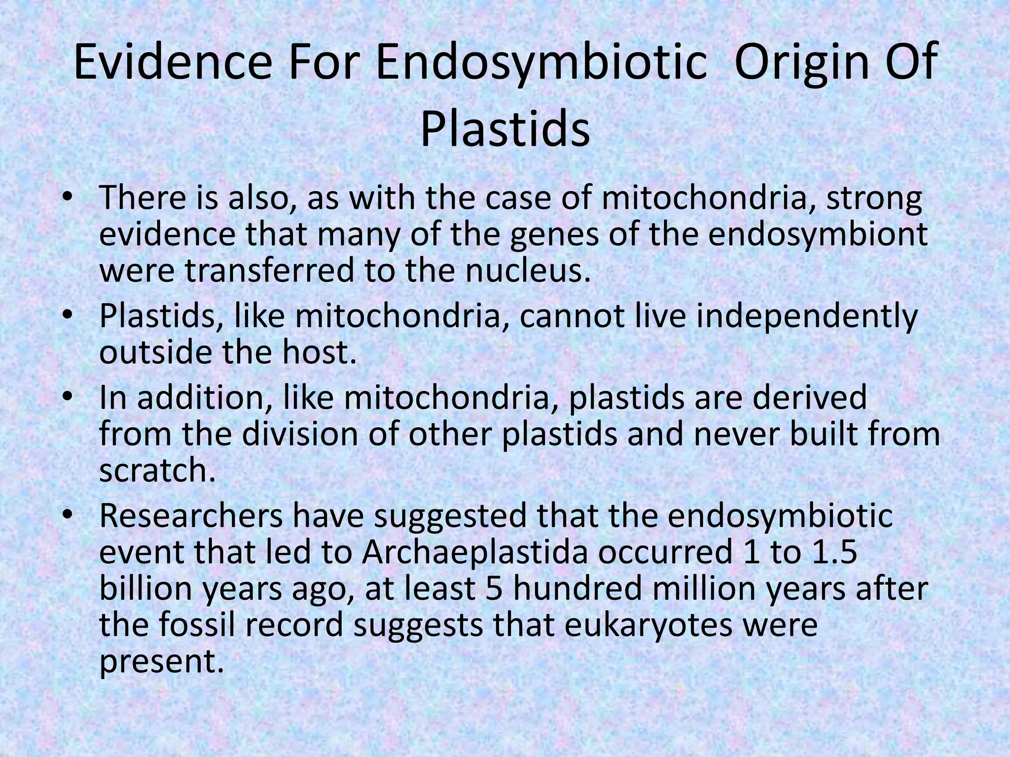 ENDOSYMBIOTIC THEORY | PPTX