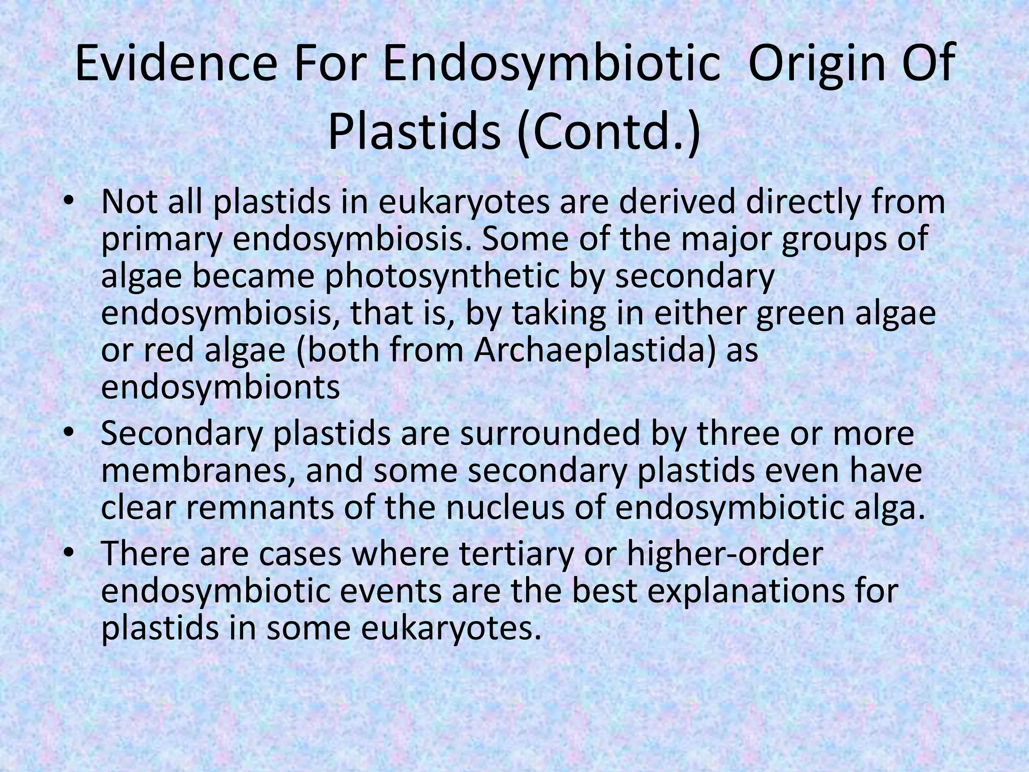 ENDOSYMBIOTIC THEORY | PPTX