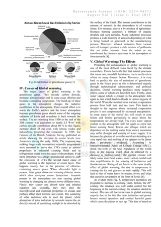 Global Warming Cause And Effect