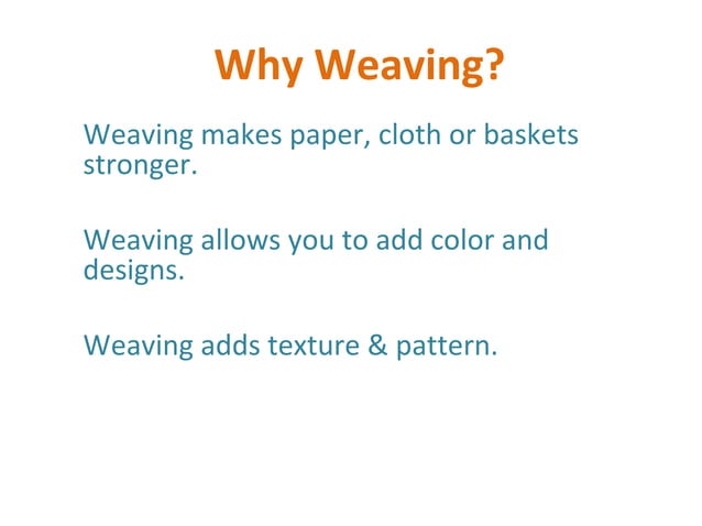 Paper weaving 2 | PPT