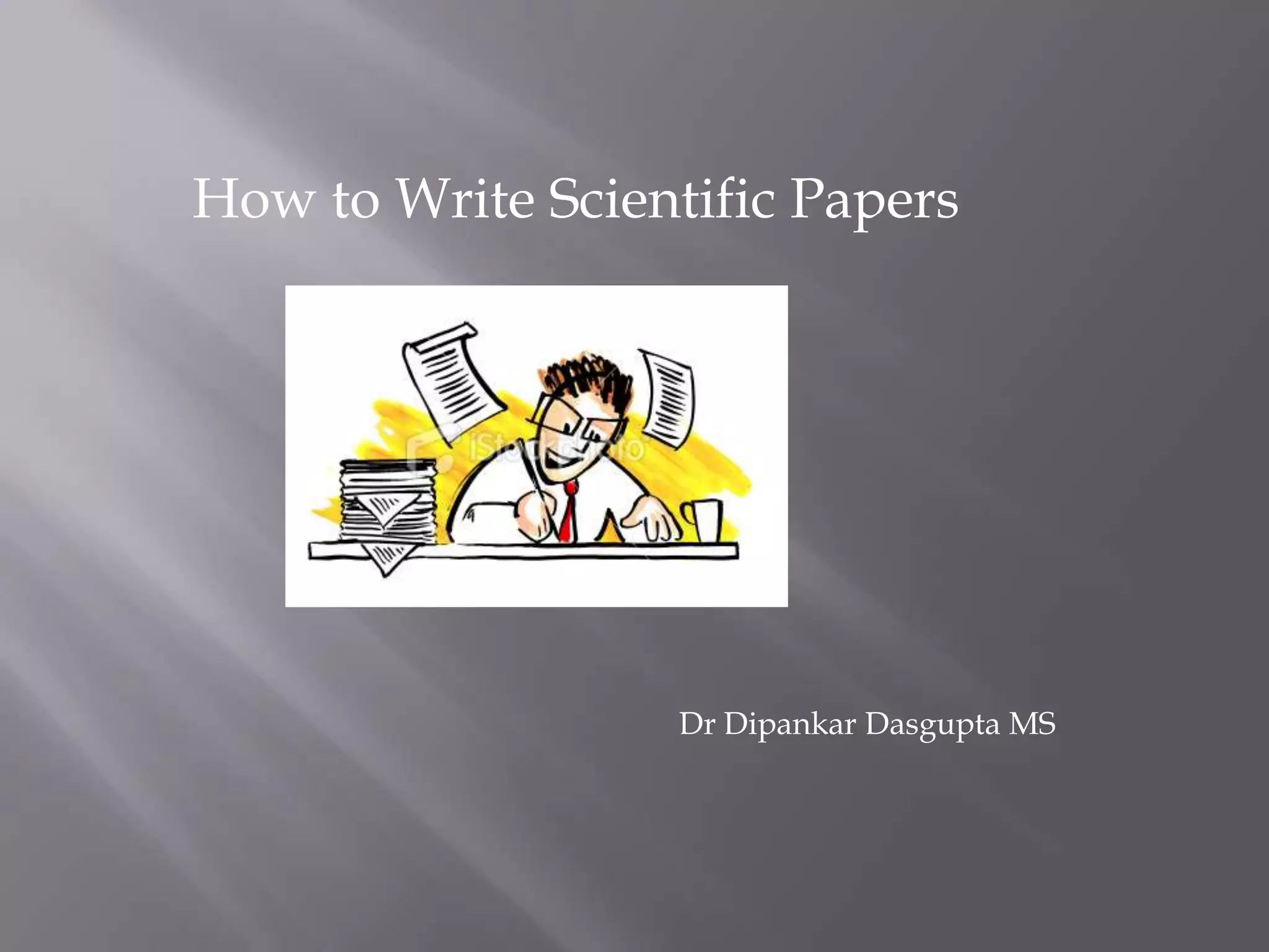 Scientific Paper writing | PPT