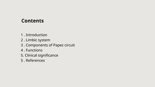papez circuit, anatomy, clinical significance and relevance .pptx