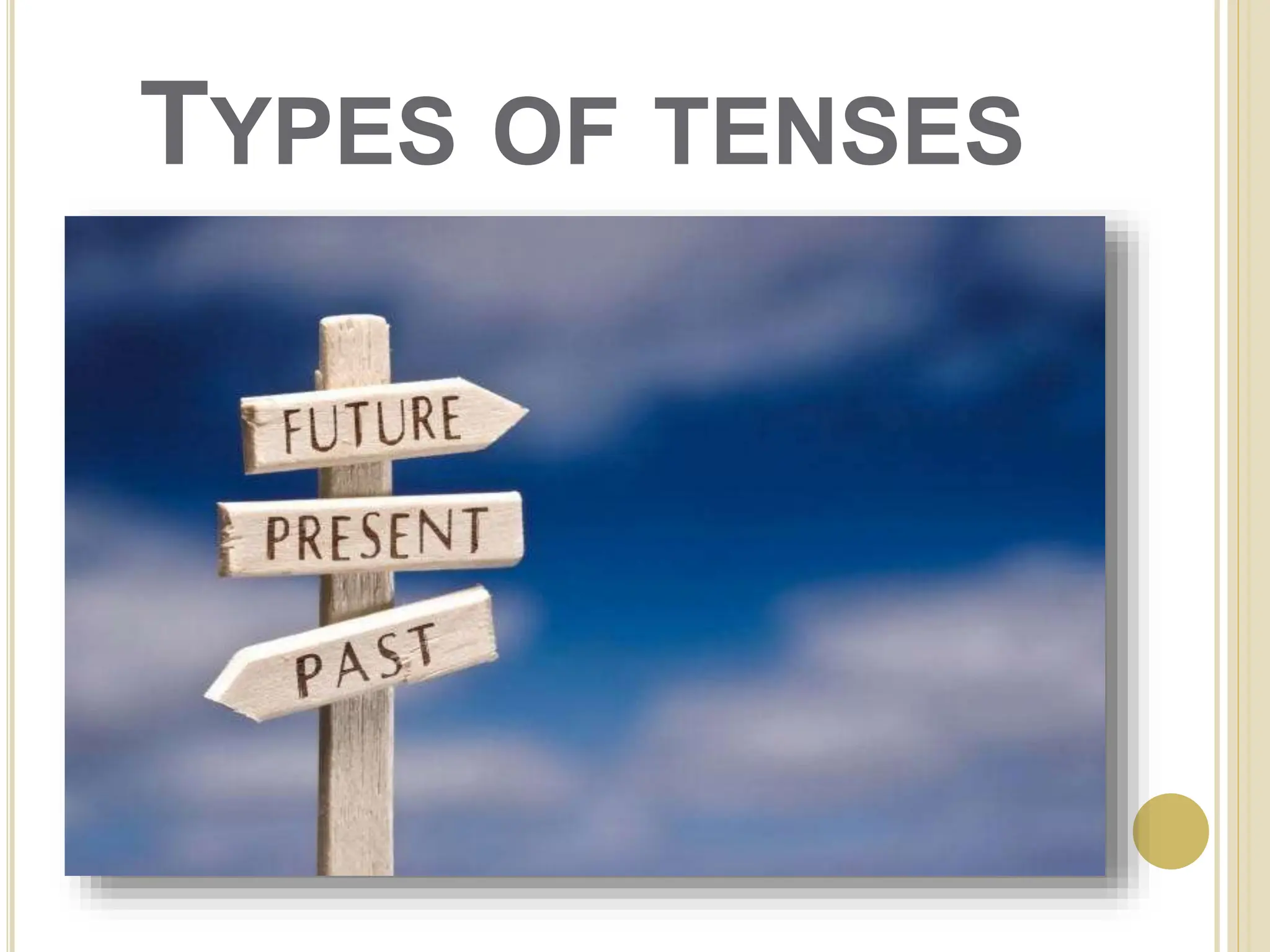 Tenses - Types of Tenses with Examples (Part Of Speech) | PPTX