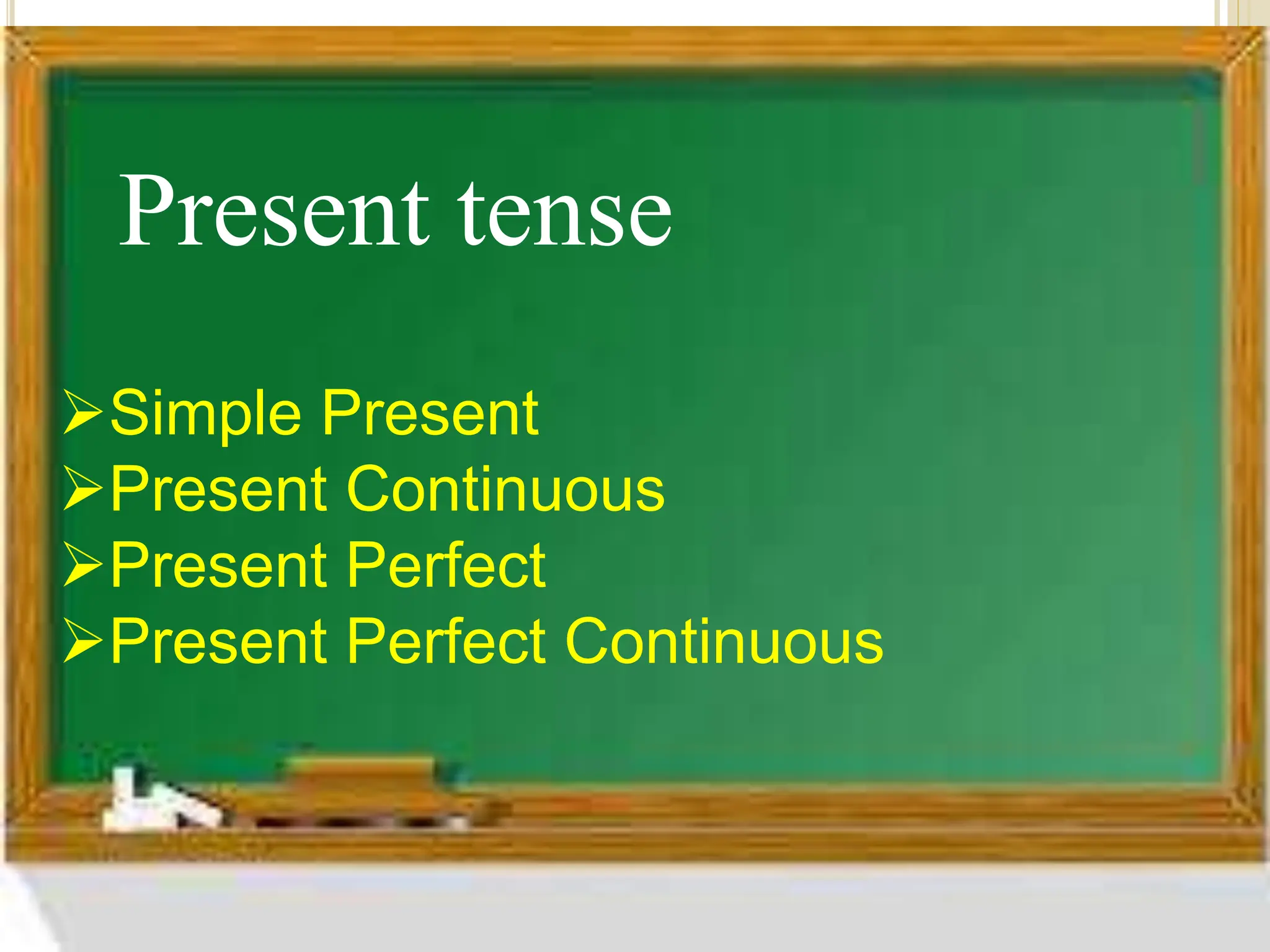 Tenses - Types of Tenses with Examples (Part Of Speech) | PPTX