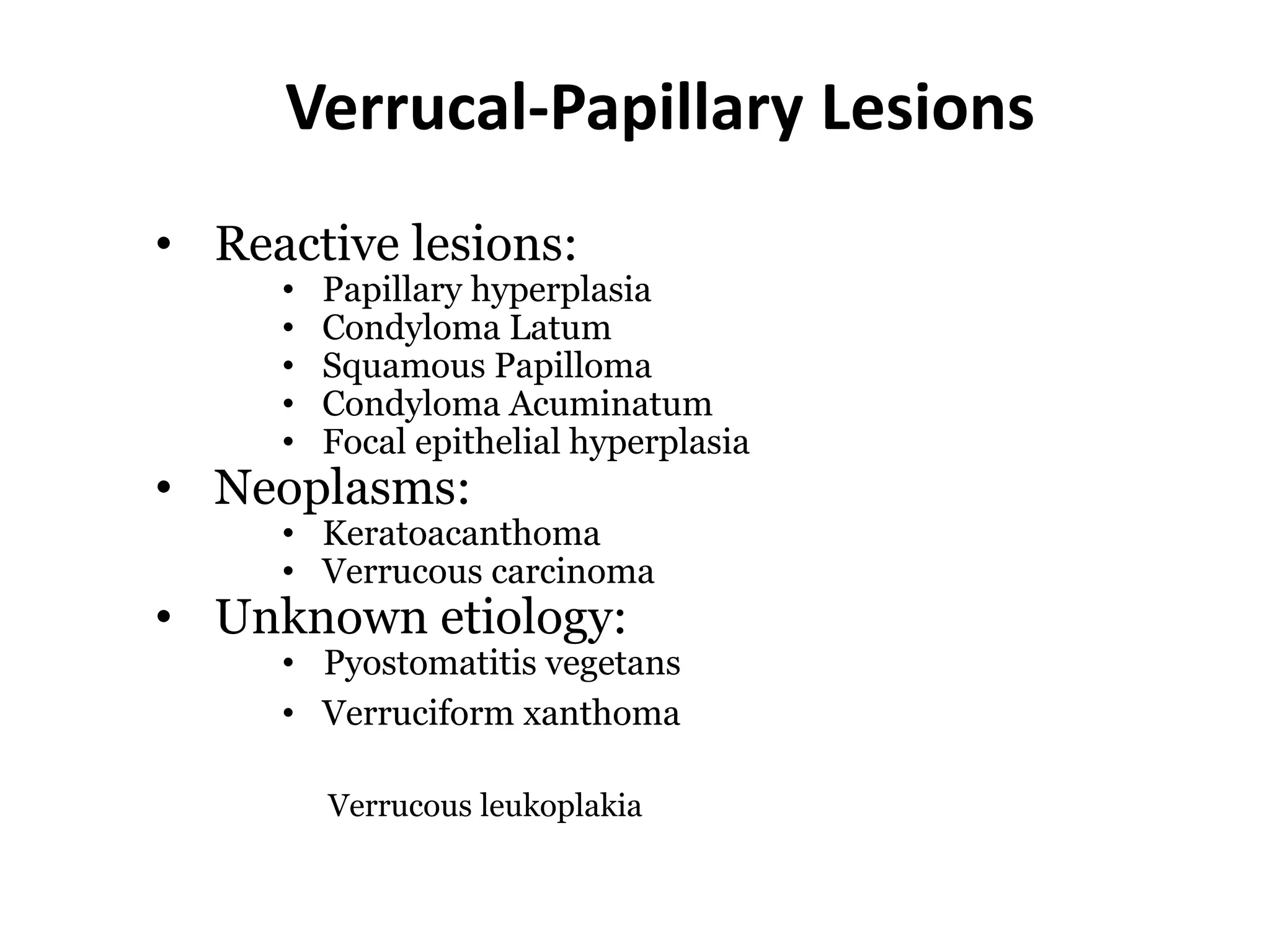 Papillary lesions | PDF