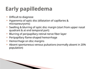 papilledema disease and treatment etiology | PPTX