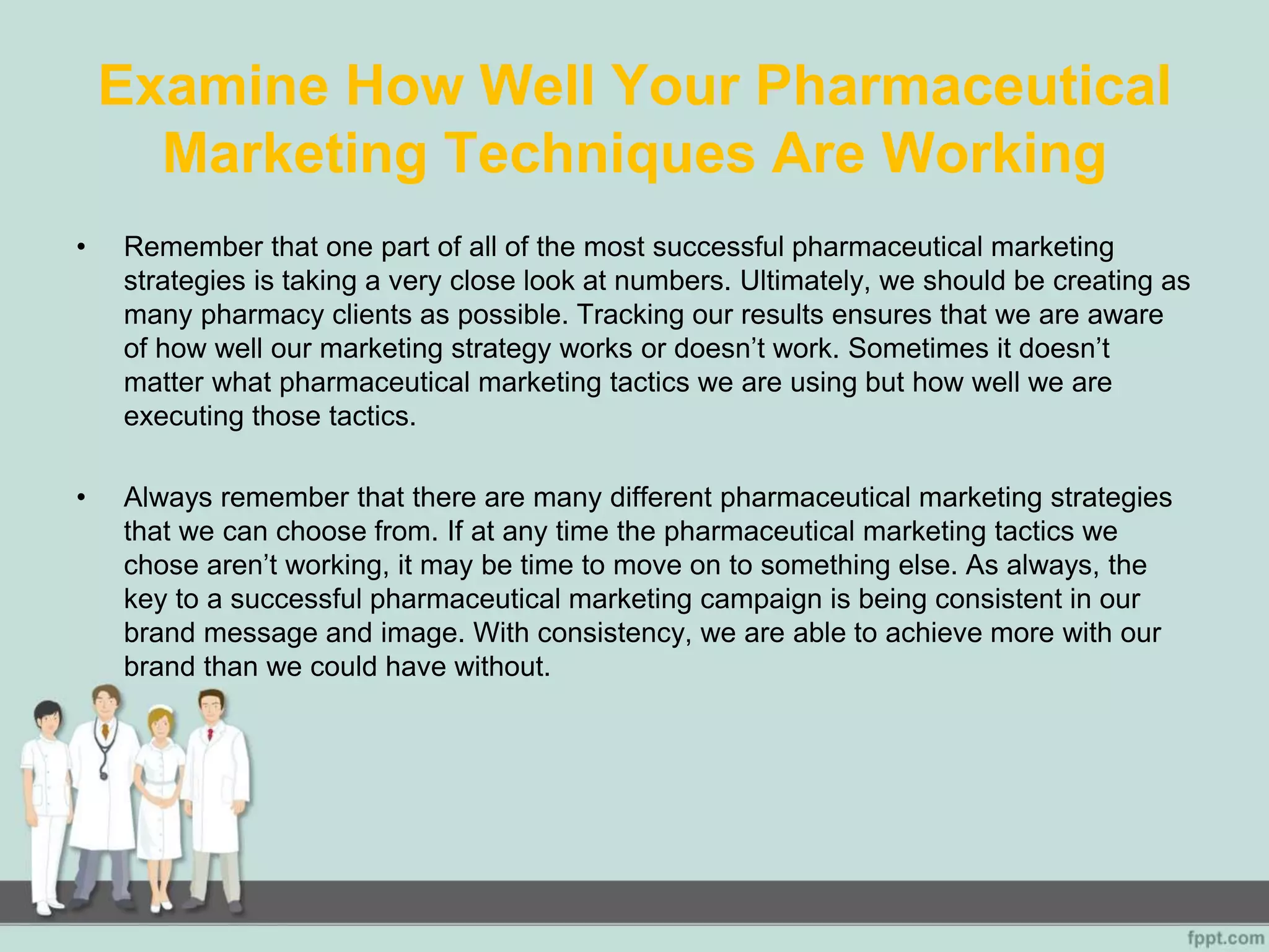 Pharma Presentation - Marketing the Future | PPTX