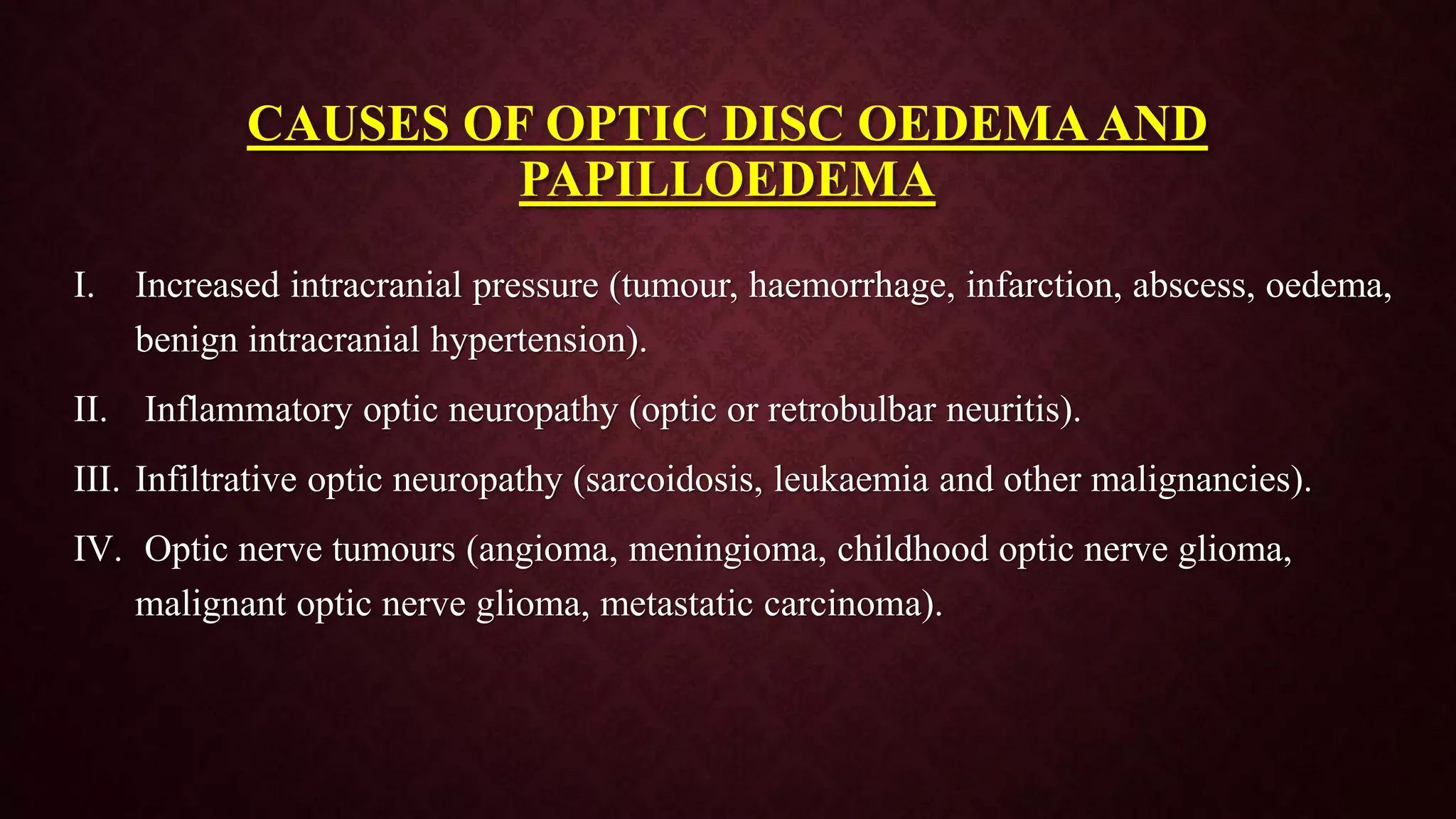 Papilloedema | PDF