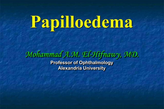 Papilloedema.PPT