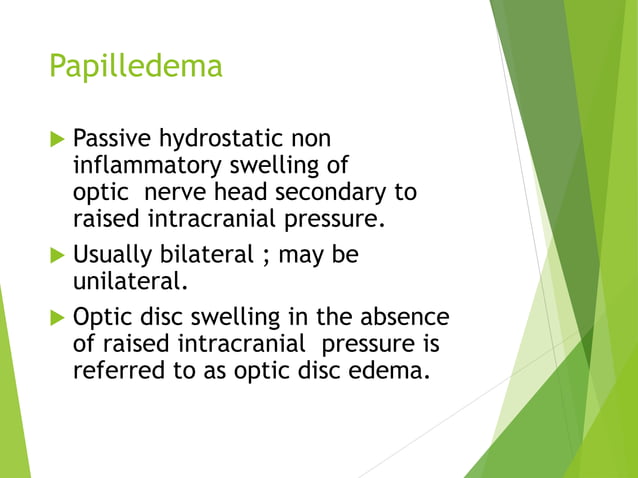 Papilloedema and Optic Atrophy.ppt | Eye and Vision Conditions ...
