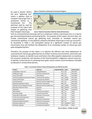 Report to the General Assembly on Pipeline Placement of Natural Gas ...