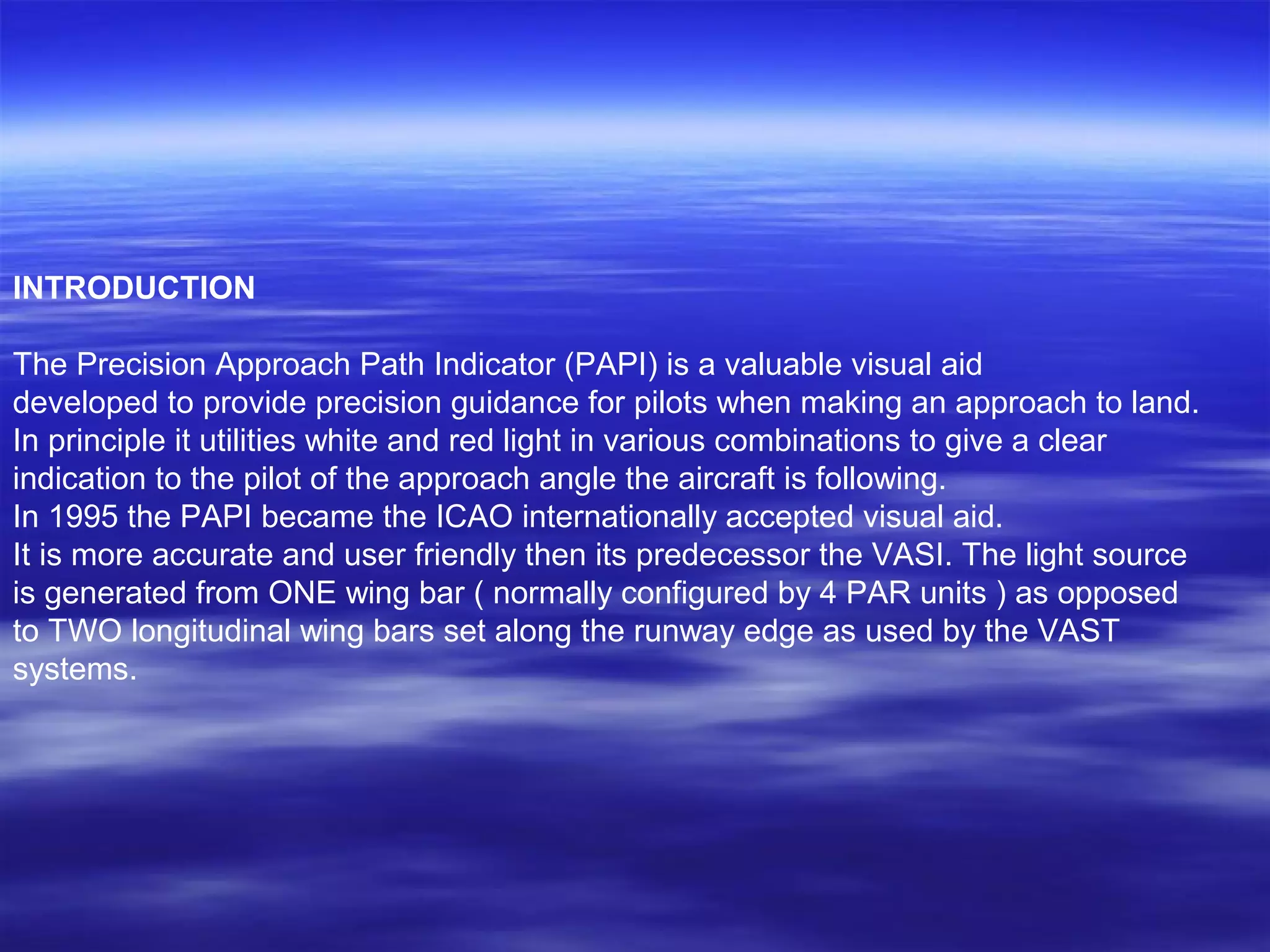 Precission Approach Path Indicator (PAPI) | PPT