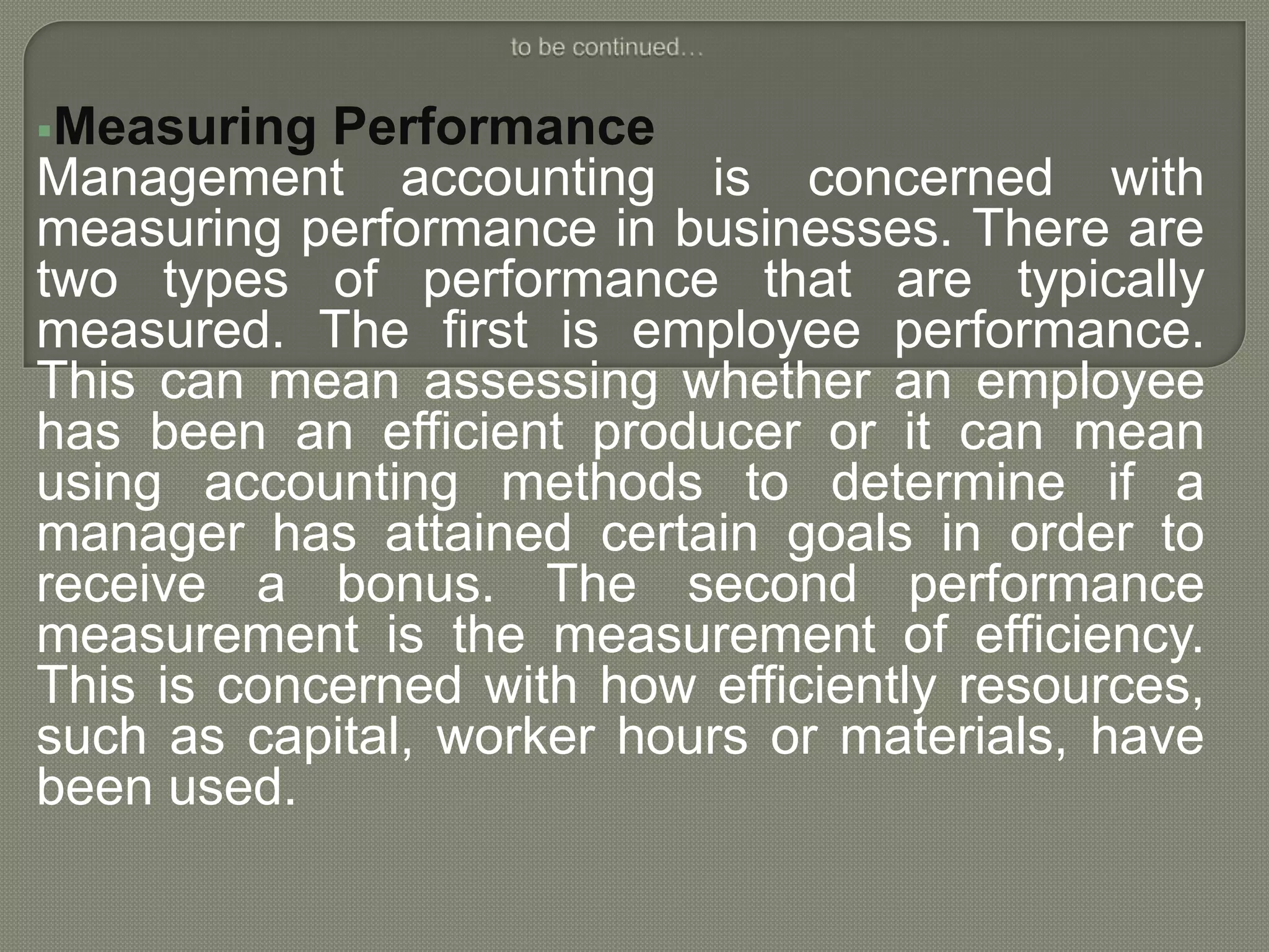 Management accounting | PPTX