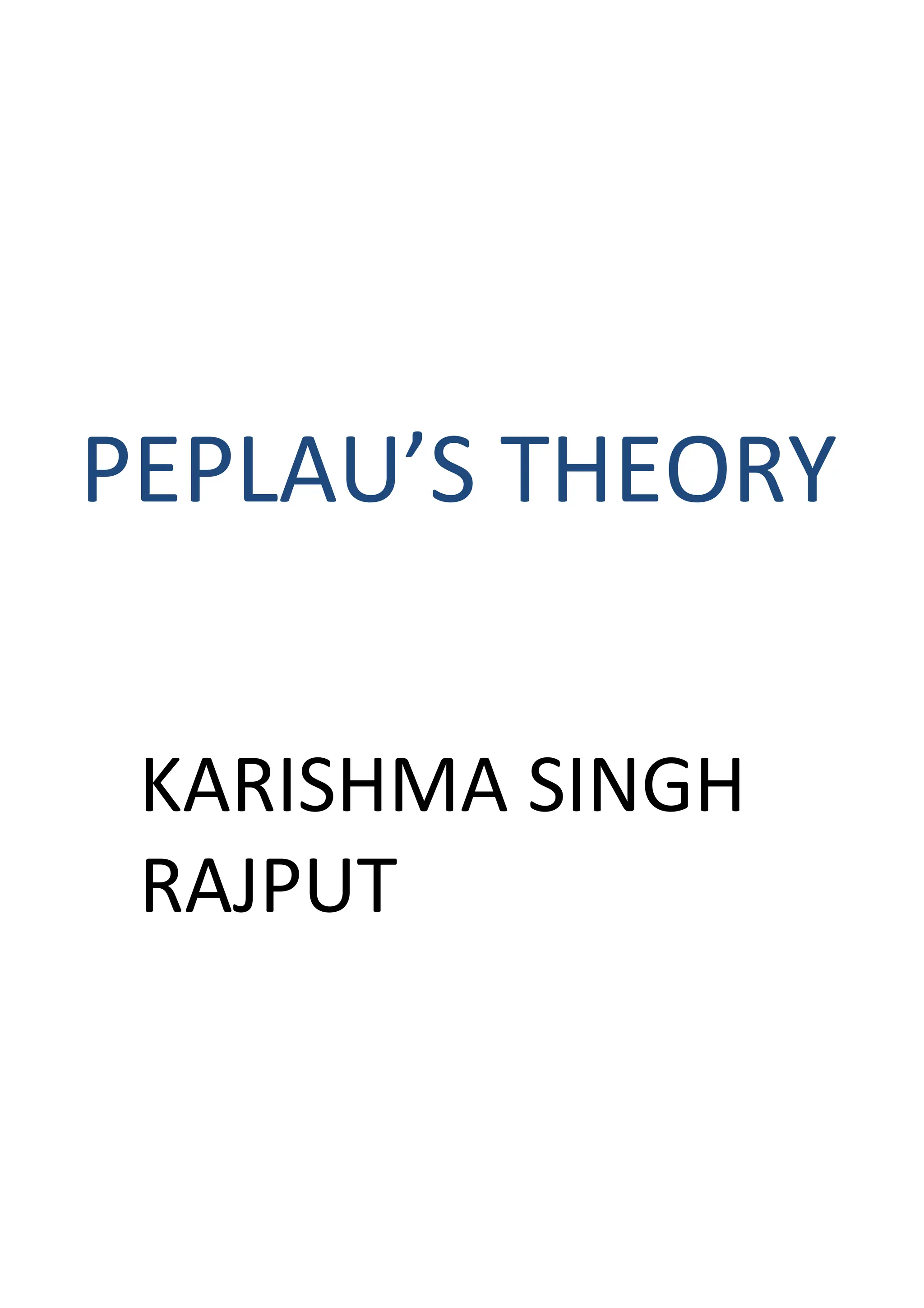 PAPALU'S THEORY.ppt THEORY USED IN NURSING | PPT