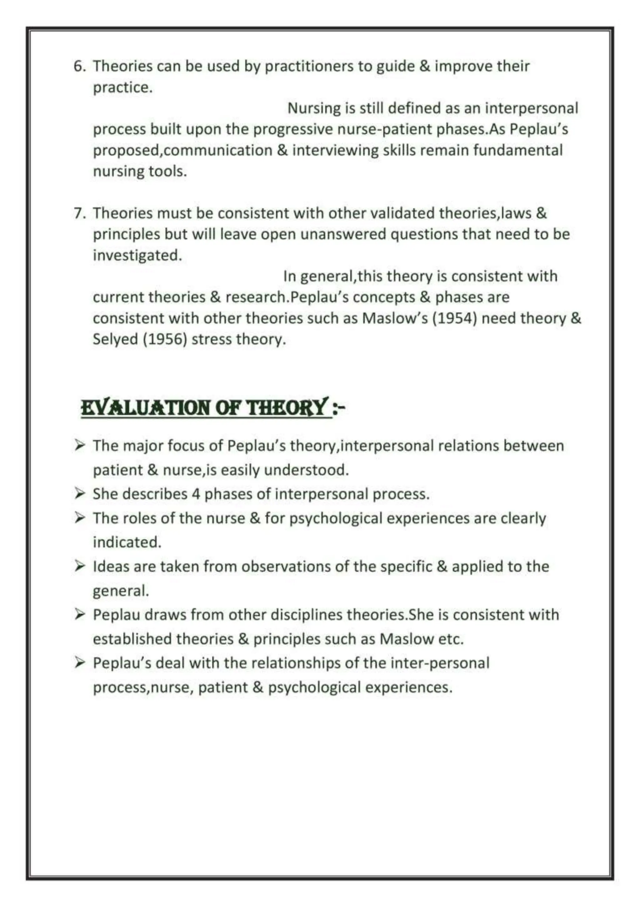PAPALU'S THEORY.ppt THEORY USED IN NURSING | PPT