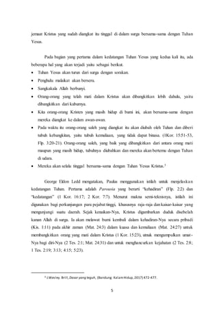 Papper pandangan akhir zaman dalam surat efesus, filipi, filemon dan ...