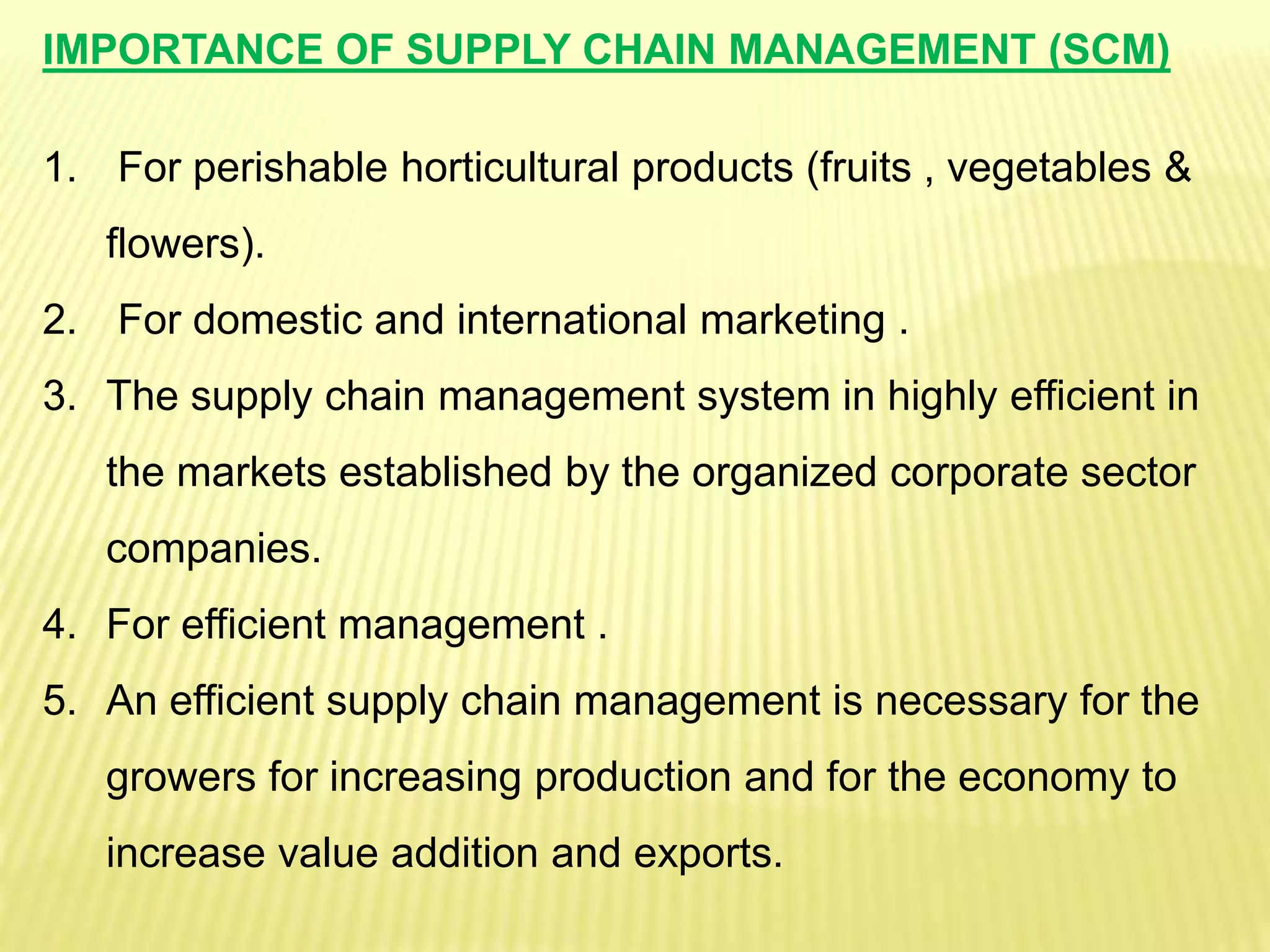 SUPPLY CHAIN MANAGEMENT | PPTX