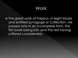 Pappus | PPTX