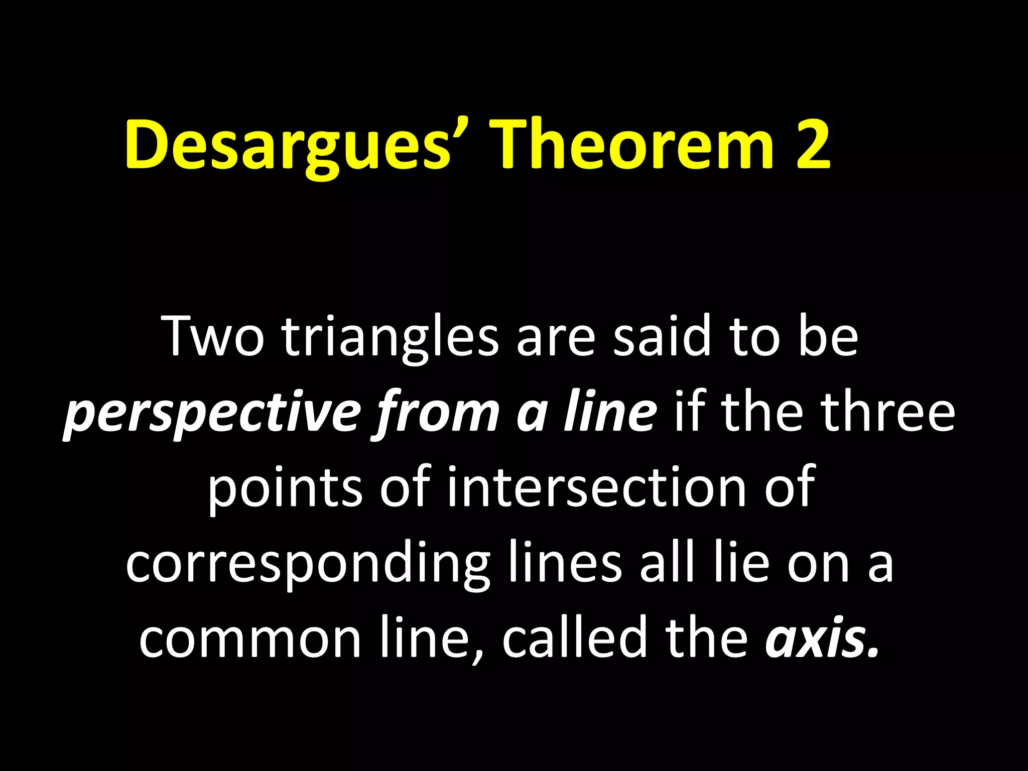 Pappus and desargues finite geometries | PPTX