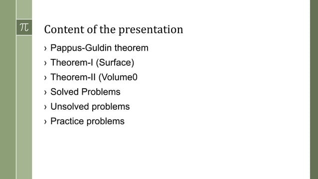 Pappus's Centroid Theorem.pptx | Physics | Science