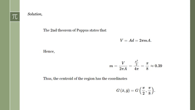 Pappus's Centroid Theorem.pptx | Physics | Science