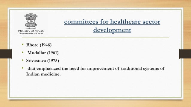 AYUSH (INDIAN TRADITIONAL MEDICINAL SYSTEM) | PPTX | Hinduism ...