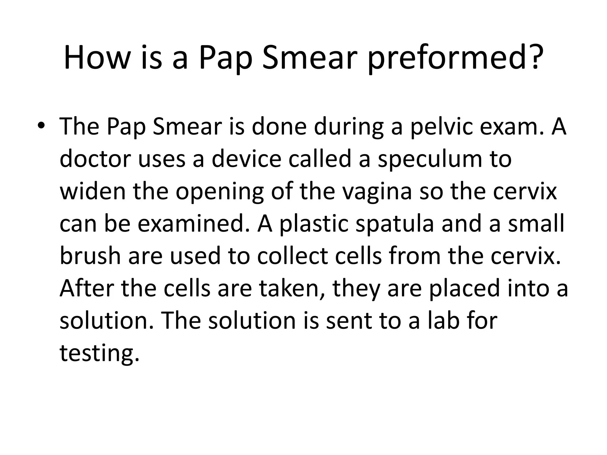 Pap Smear | PPTX