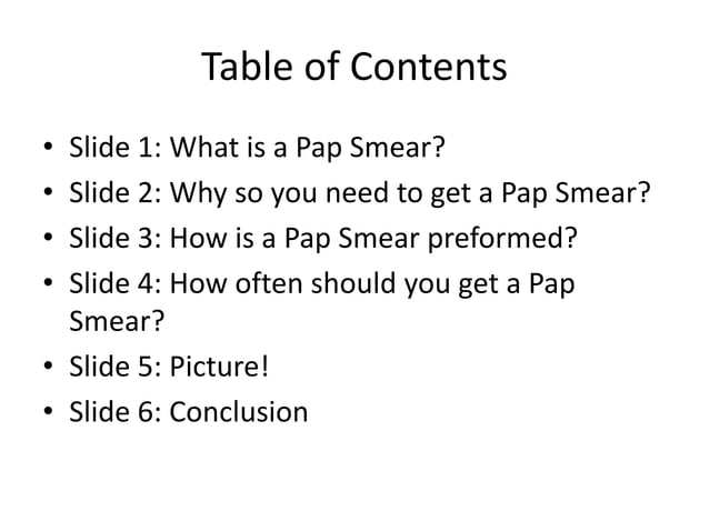 Pap Smear | PPT | Free Download