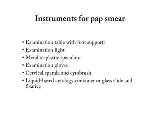 papsmear gynaecological topic for understanding | PDF