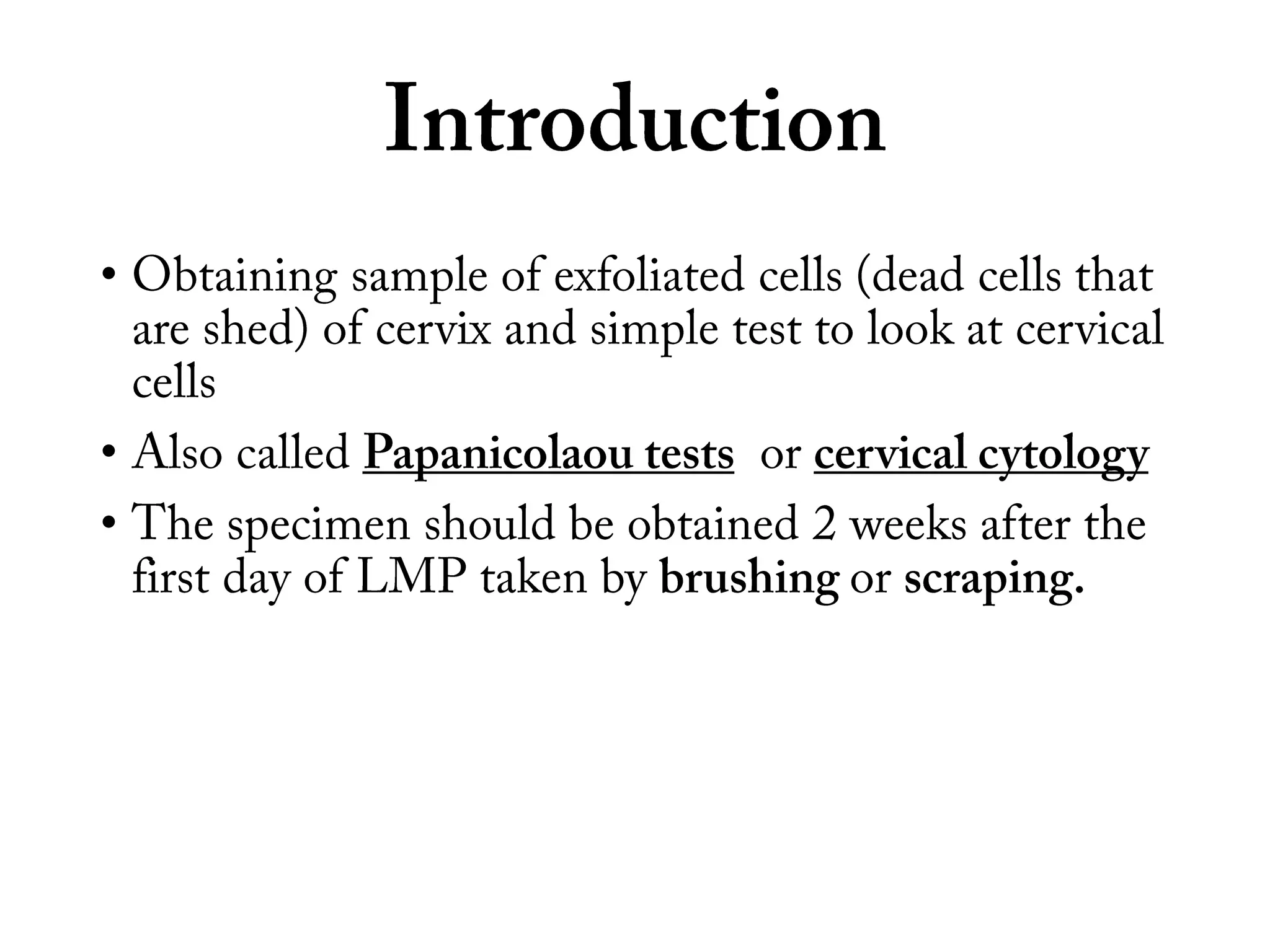 Pap smear and procedure | PDF