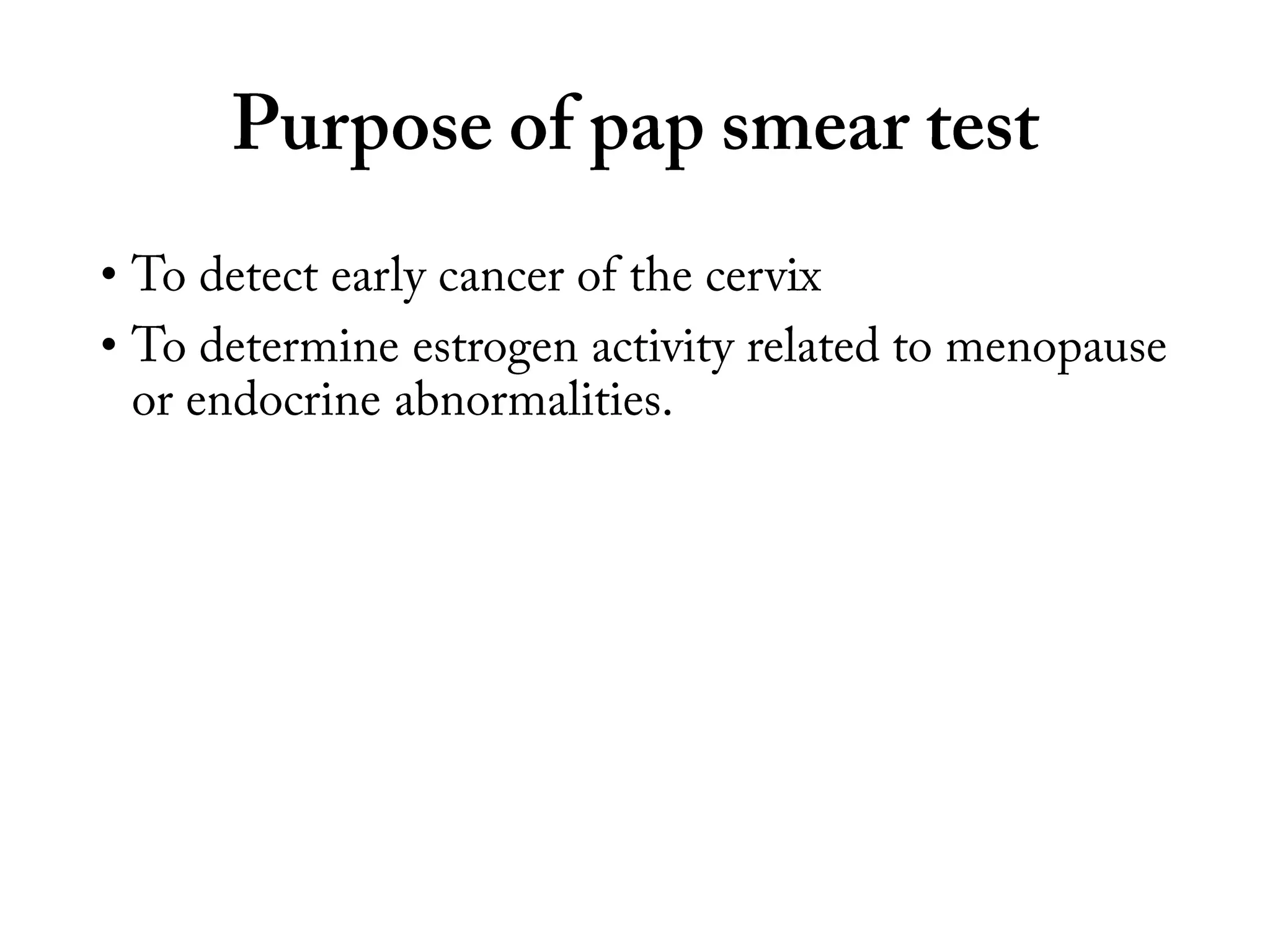 Pap smear and procedure | PDF