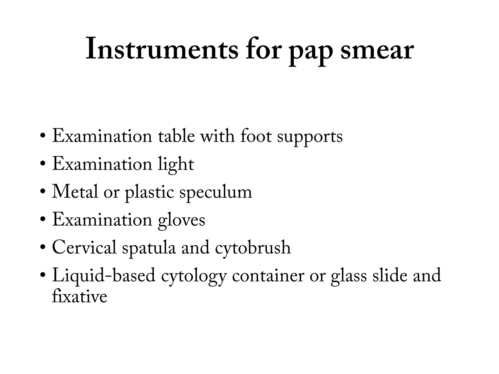 Pap smear and procedure | PDF