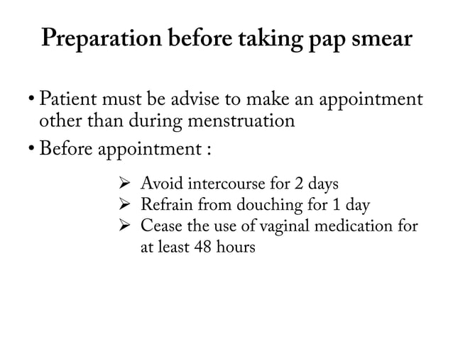 Pap smear and procedure | PDF | Medical Tests | Medical Health