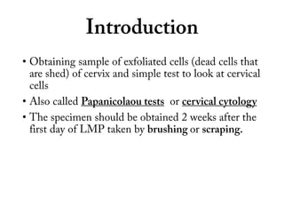 Pap smear and procedure | PDF