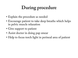 Pap Smear Procedure Steps