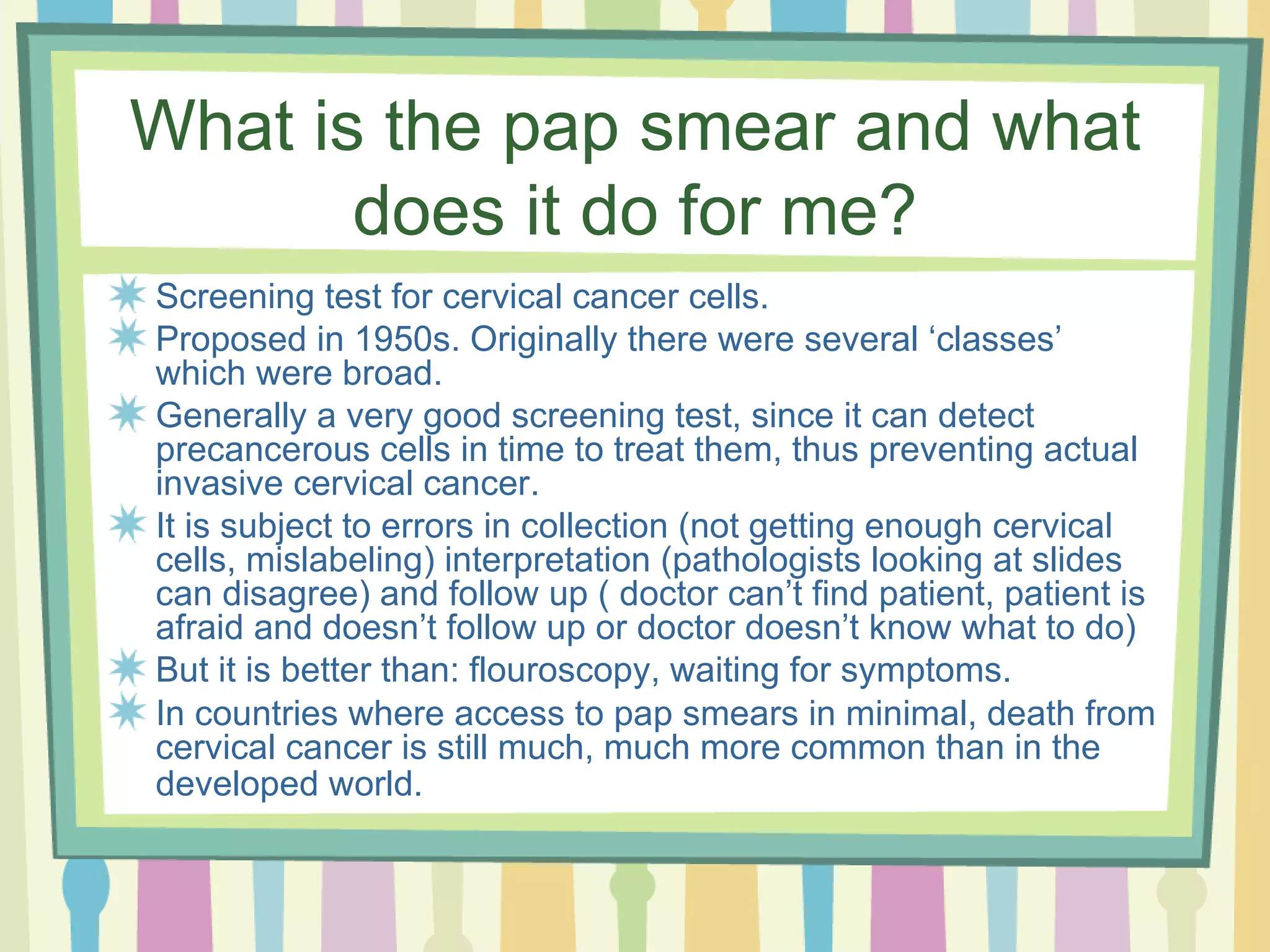 Pap smear guide | PPT