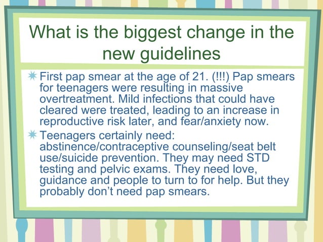 Pap smear guide | PPT