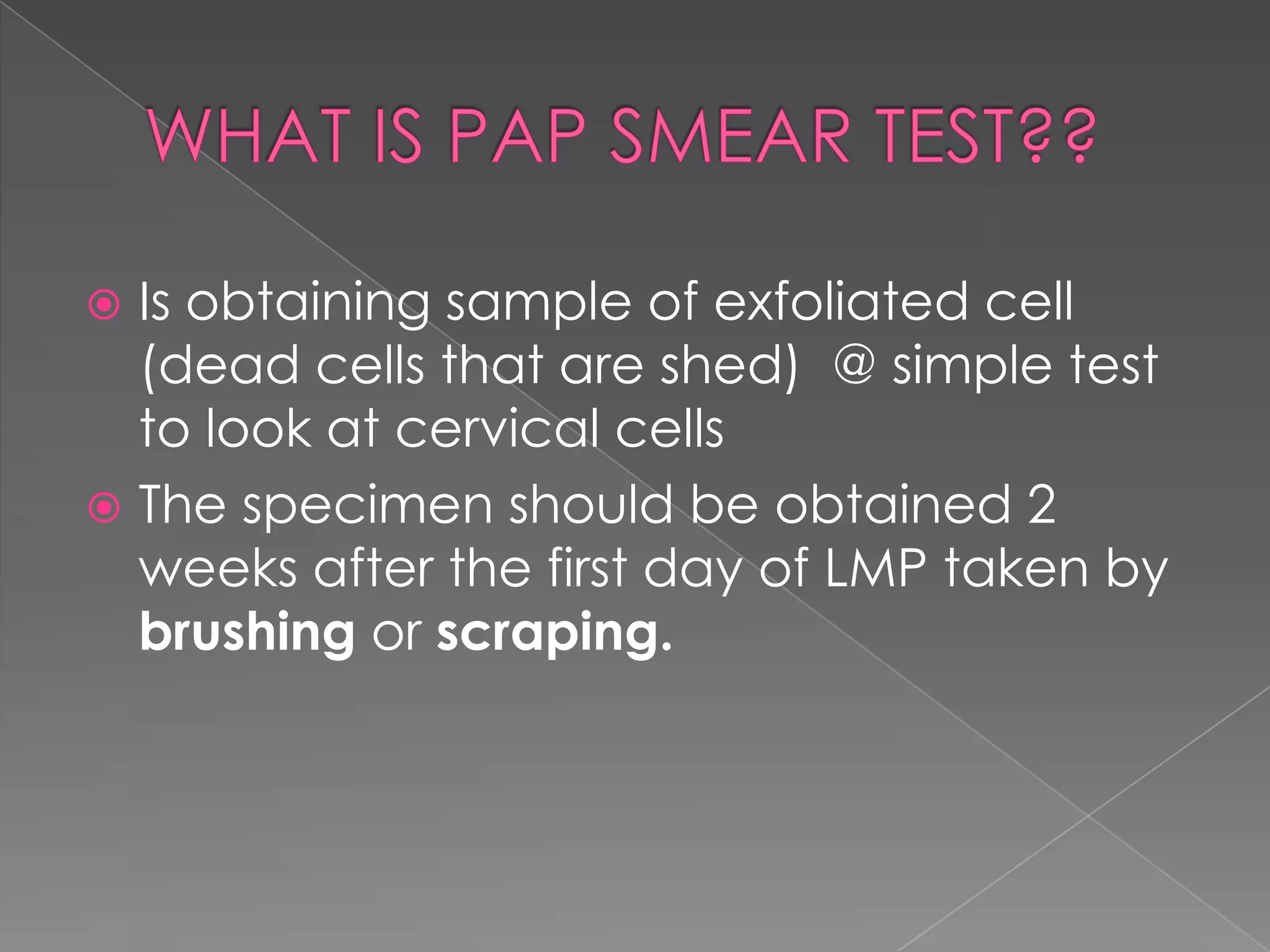 Pap smear | PPTX