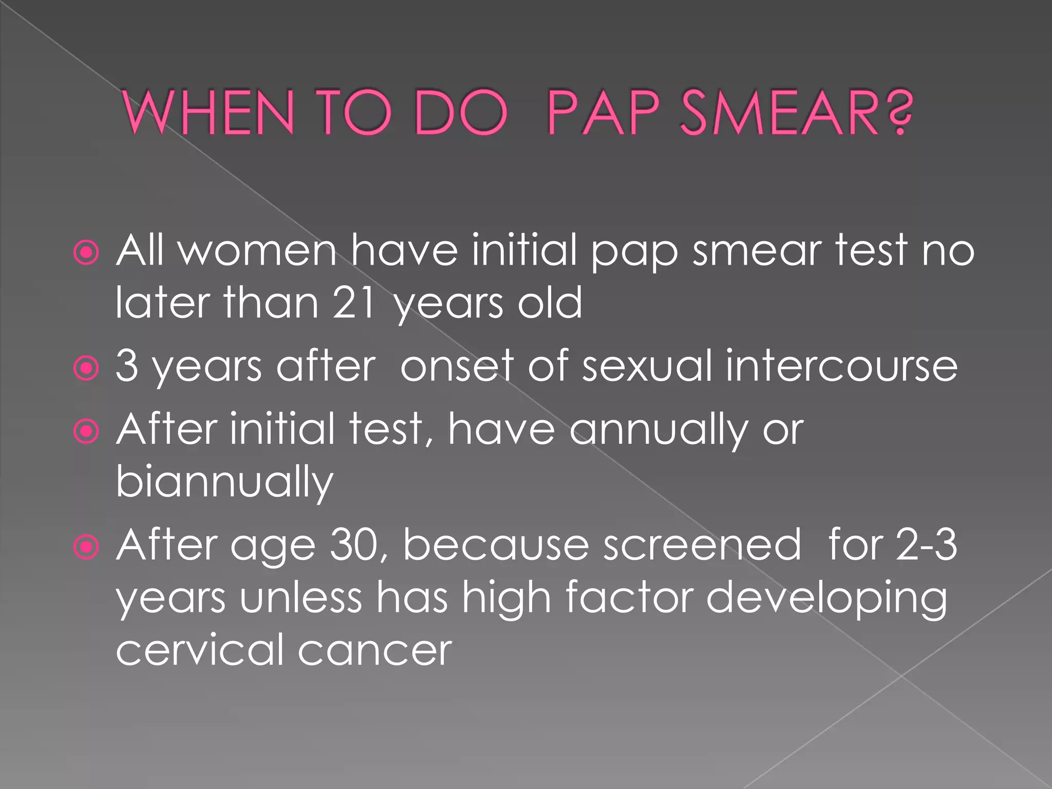 Pap smear | PPTX