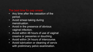 pap smear test | PPTX