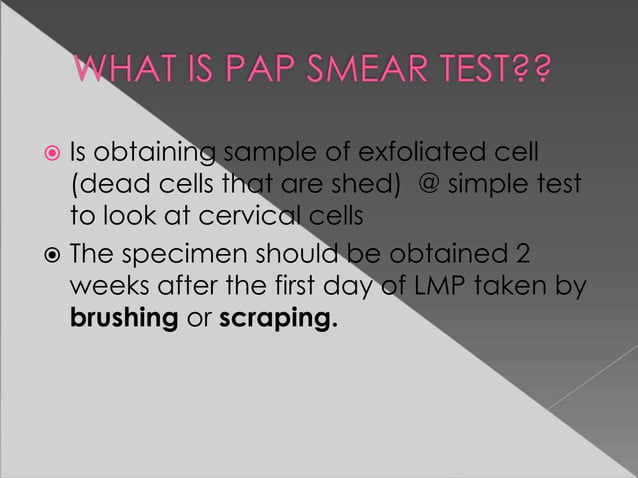 paps smear.pptx | Cancer | Diseases and Conditions